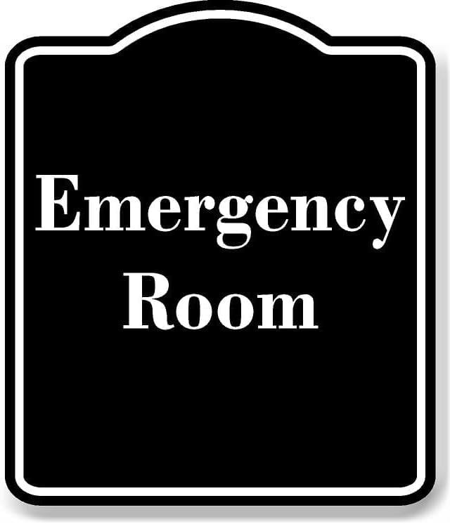 Emergency Room BLACK Aluminum Composite Sign Aluminum Composite Sign 15 ...