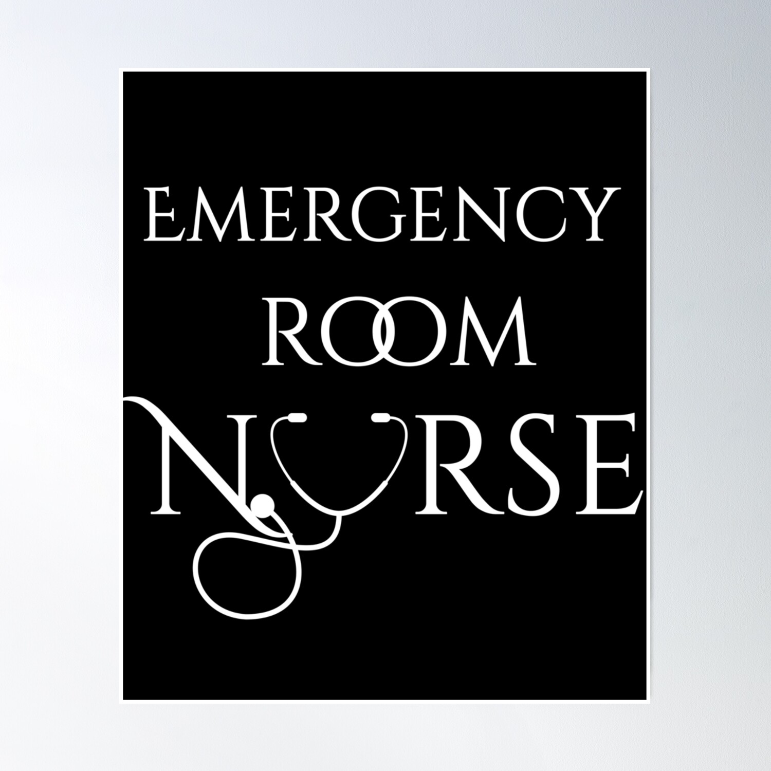Emergency Room Er Nurse Poster Wall Art, Modern Wall Decor, 12x18 ...
