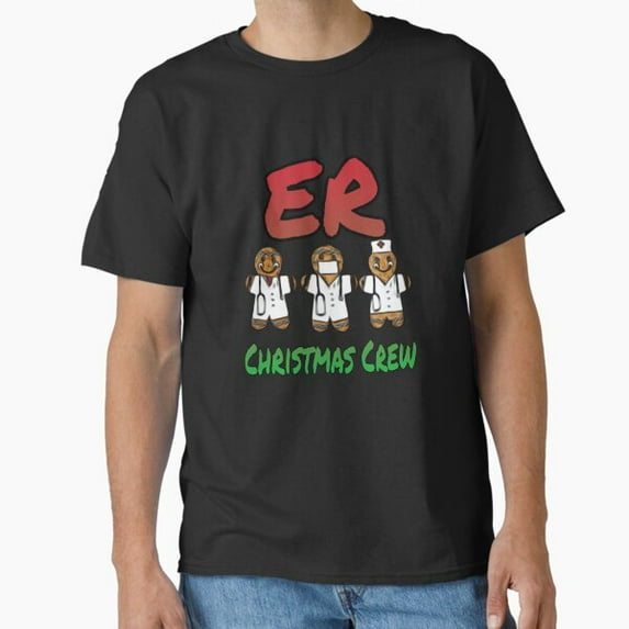 Emergency Room Nurse Christmas Crew Festive Winter Medical Humor Unisex ...