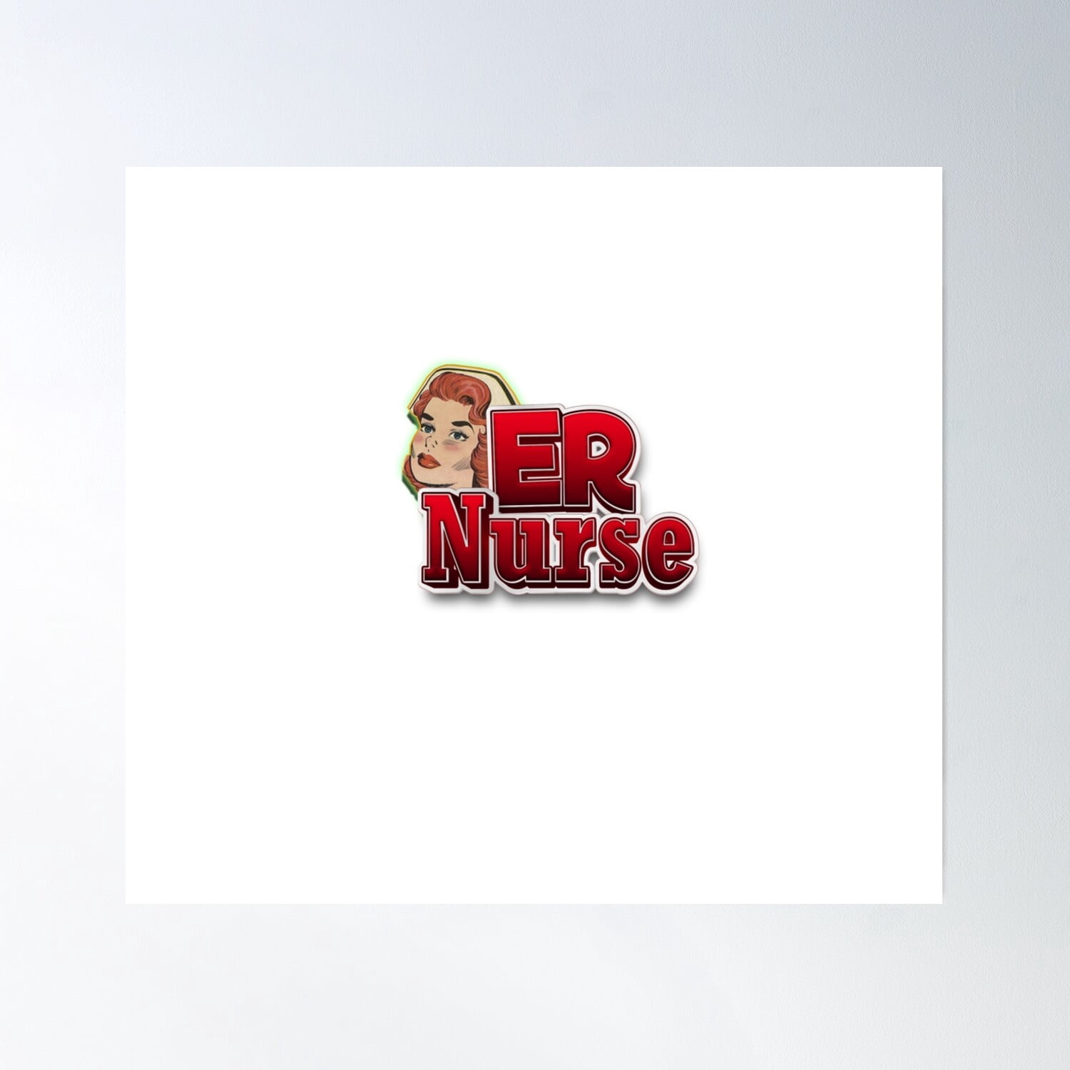 Emergency Room Nurse Poster Wall Art, Modern Wall Decor, 24x36 UNFRAMED ...