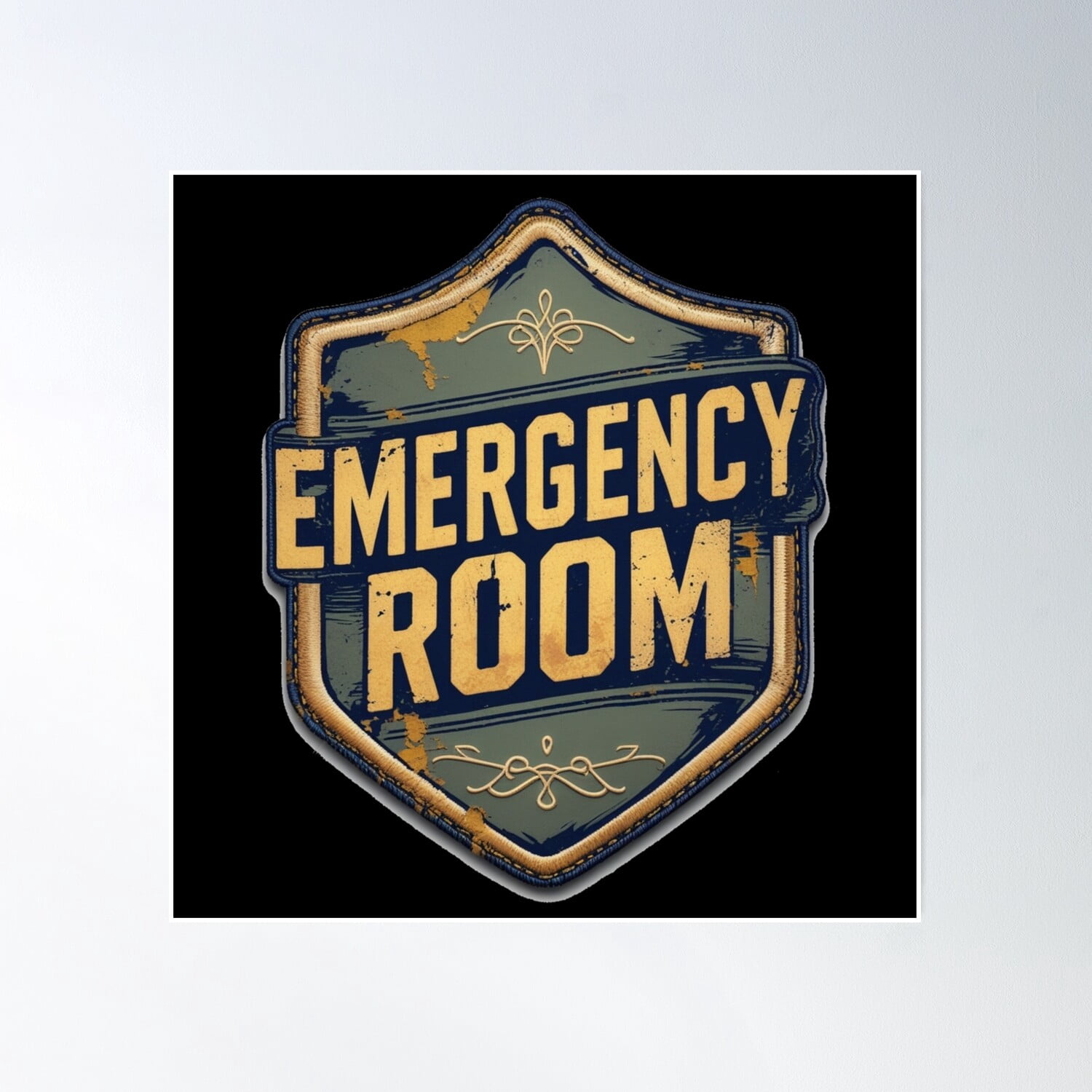 Emergency Room Poster Wall Art, Modern Wall Decor, 16x16 UNFRAMED ...
