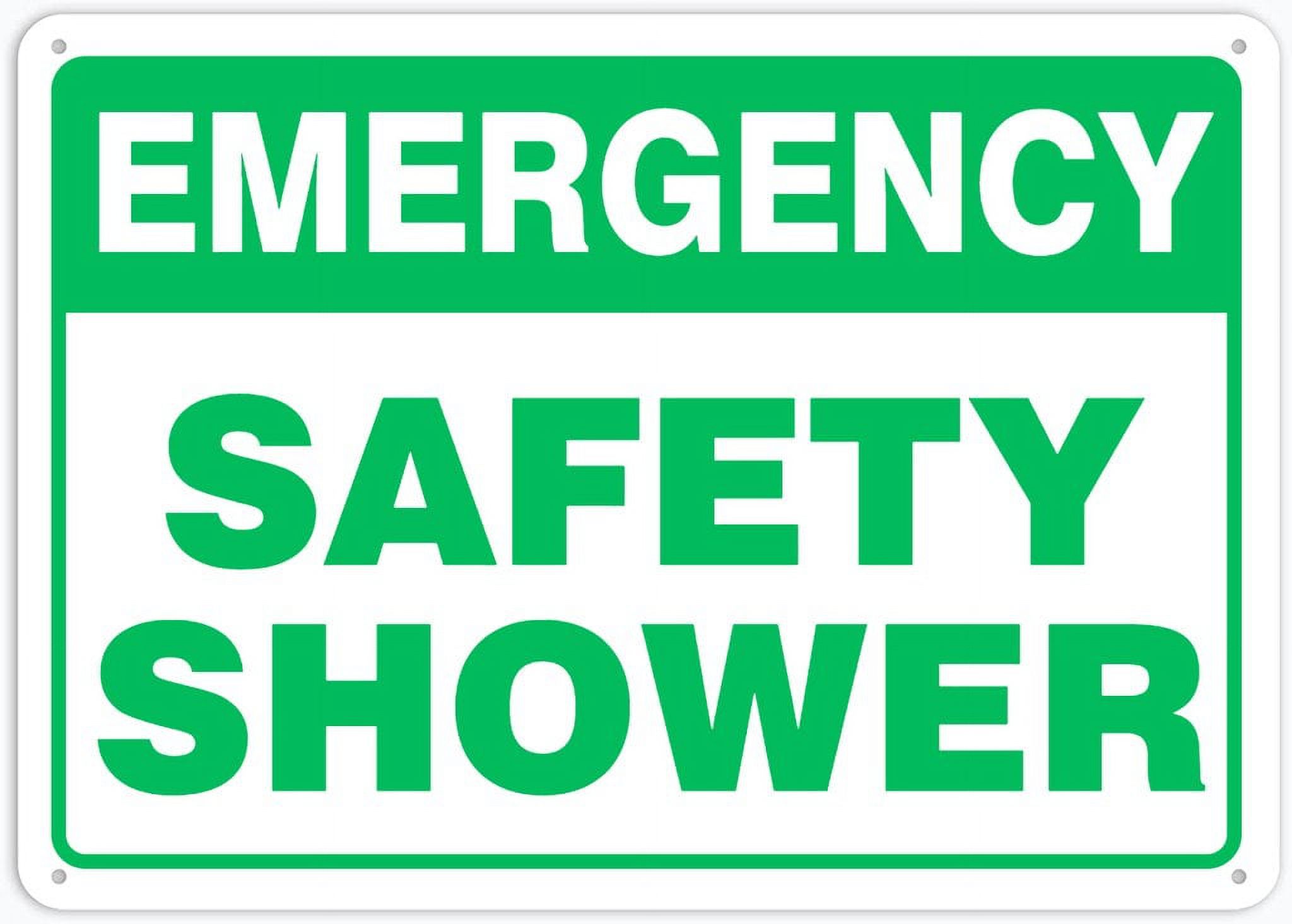 Emergency Safety Sign Safety Shower Tin Sign For Bathroom Cave Home ...