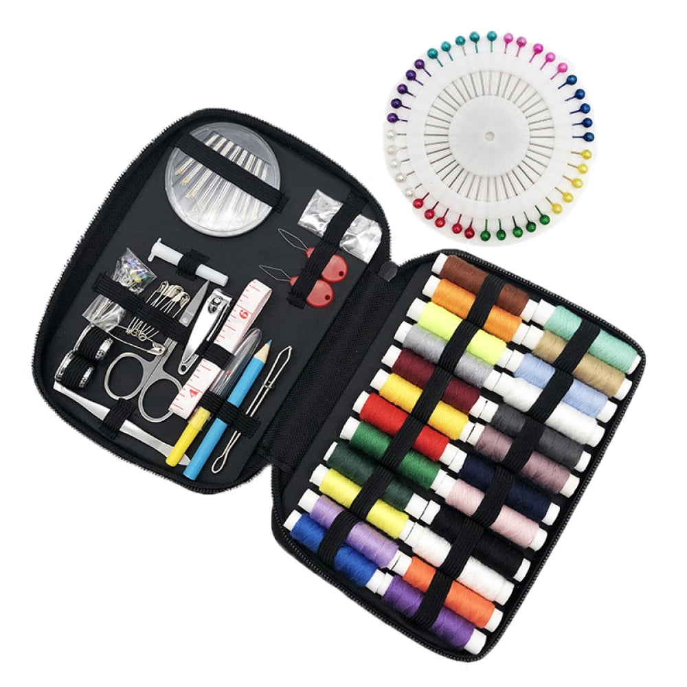 Emergency Sewing Kit, Professional Tools in Zip Box for Home and Travel ...