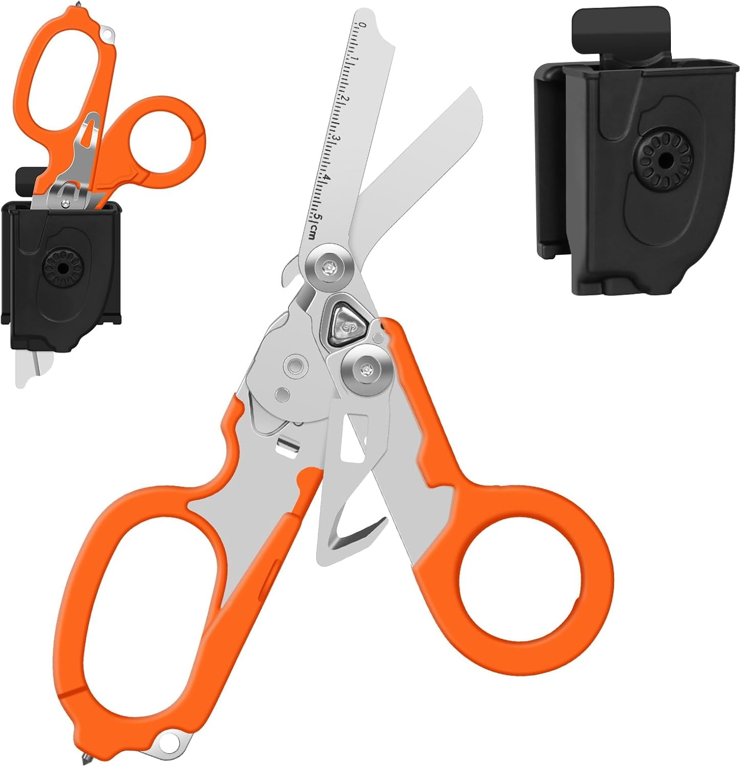 Emergency Shears with Strap Cutter and Glass Breaker Stainless Steel ...
