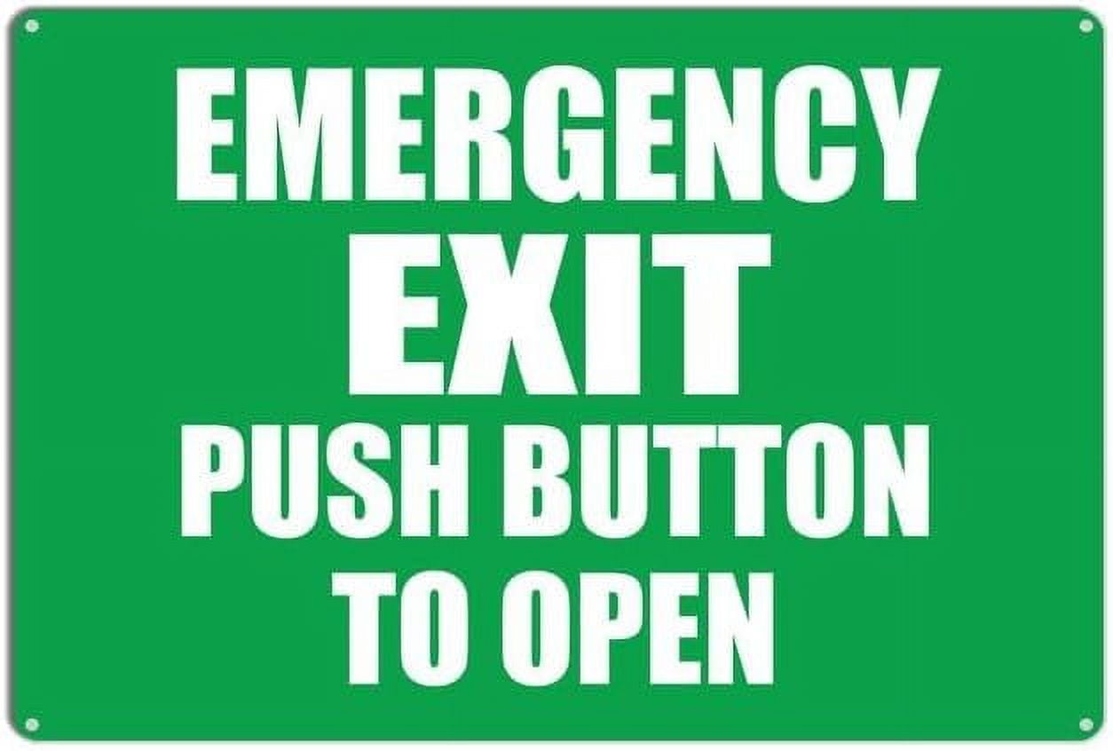 Emergency Shower And Eye Wash Sign - Caution Safety Signs, Aluminum ...