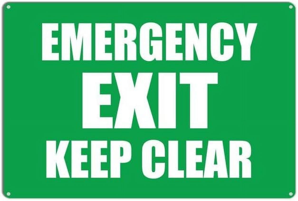 Emergency Shower And Eye Wash Sign - Caution Safety Signs, Aluminum ...