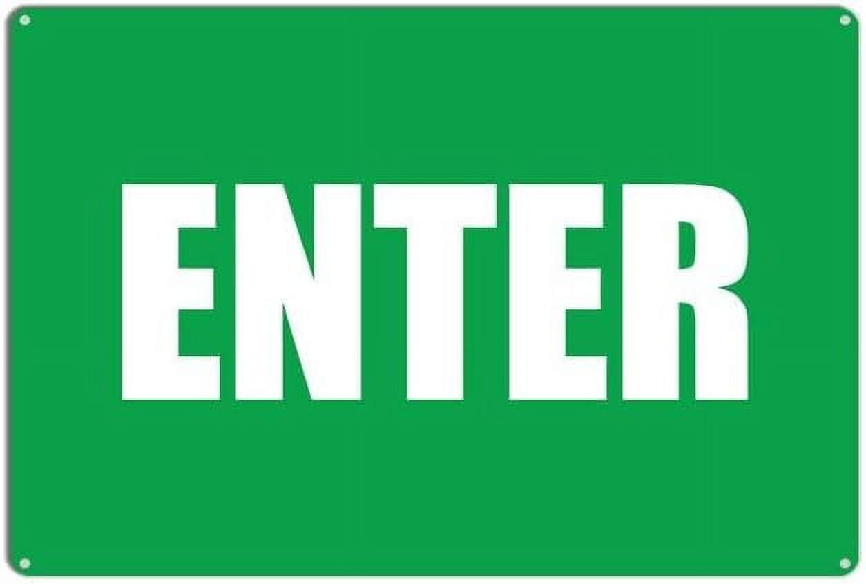 Emergency Shower And Eye Wash Sign - Caution Safety Signs, Aluminum ...