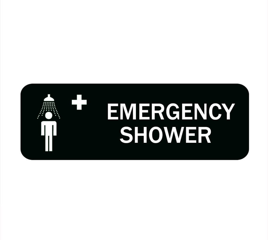Emergency Shower Sign For House/Office,Signs For Home,Thick Acrylic ...