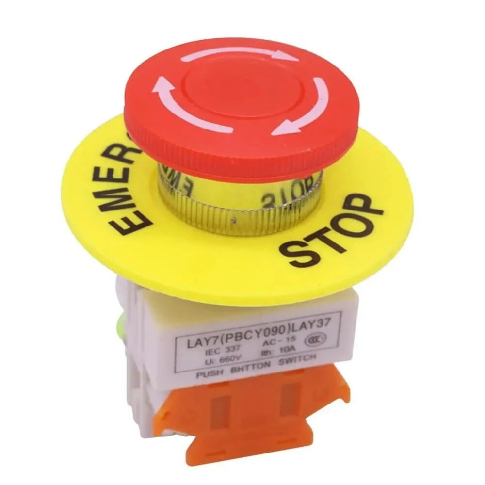 Emergency Shut-Off Stop Switch Mushroom Red Gas Pump Elevator High ...