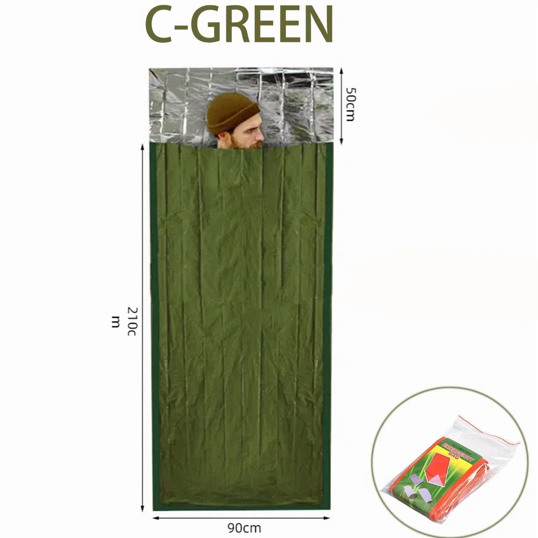 Emergency Sleeping Bag Survival Bag | Portable Blanket Survival Gear ...