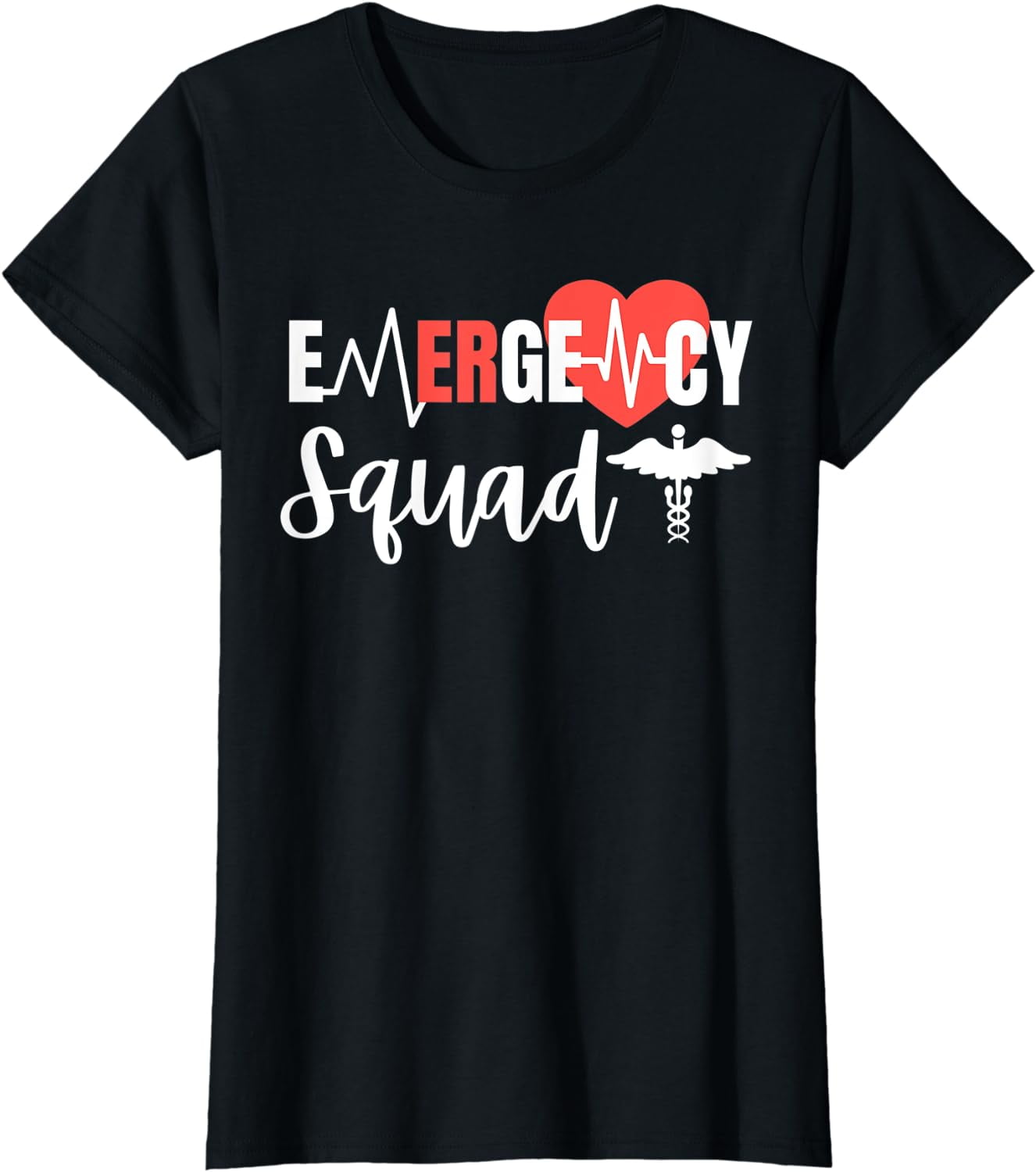 Emergency Squad ER Room Hospital For EMT Students Nurse crew T-Shirt ...