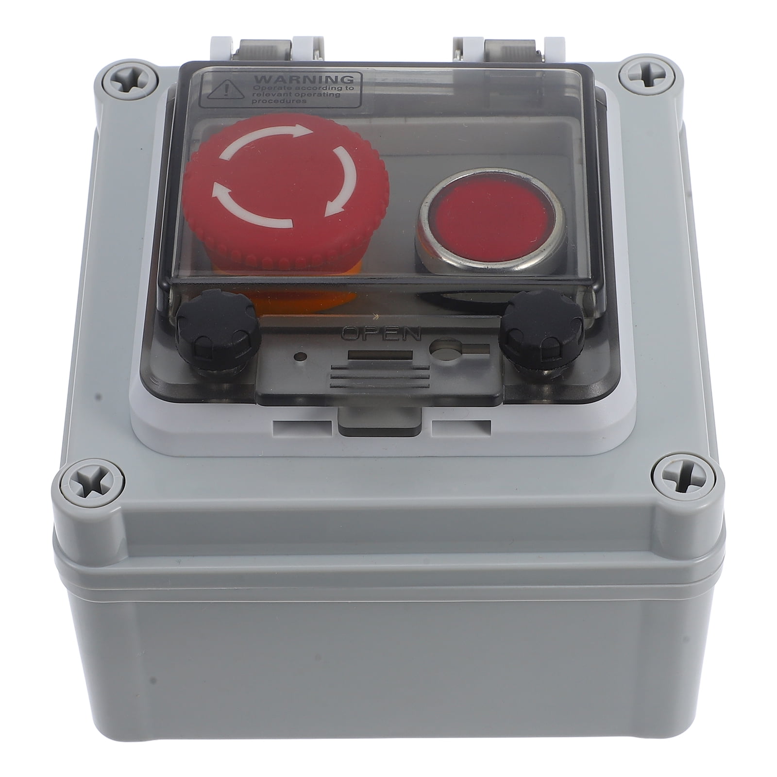 Emergency Start Switch Stop Switch Waterproof Box Red Mushroom Latching ...