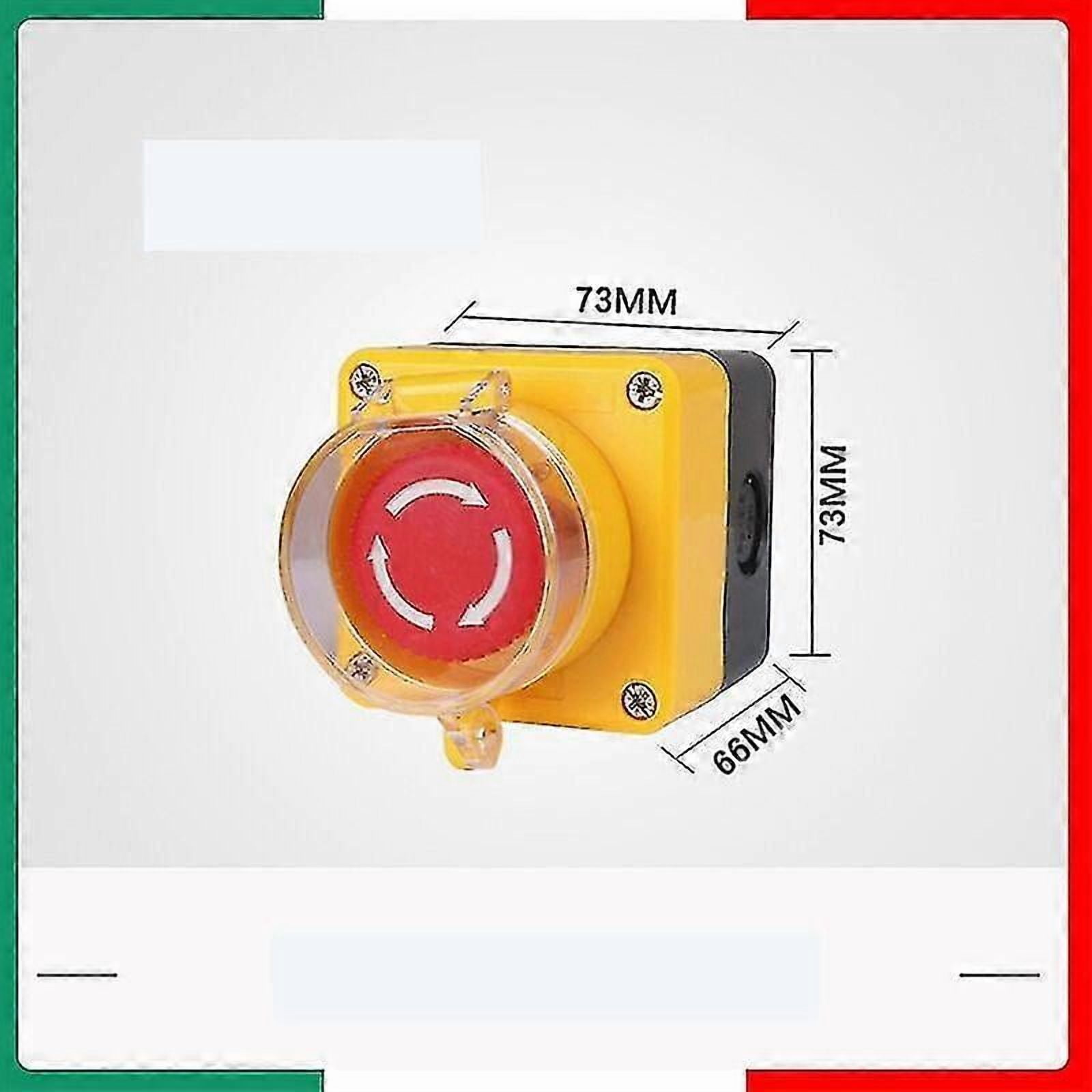 Emergency Stop Button, Emergency Stop Button + Transparent Protective Cover - Walmart.com