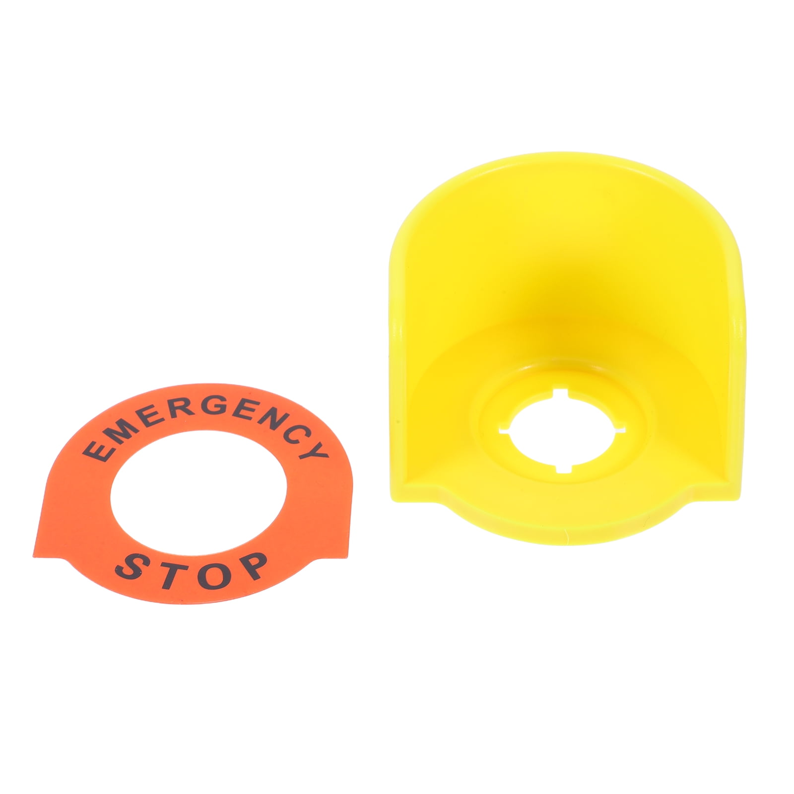 Emergency Stop Button Protective Cover with Warning Sign for Push ...