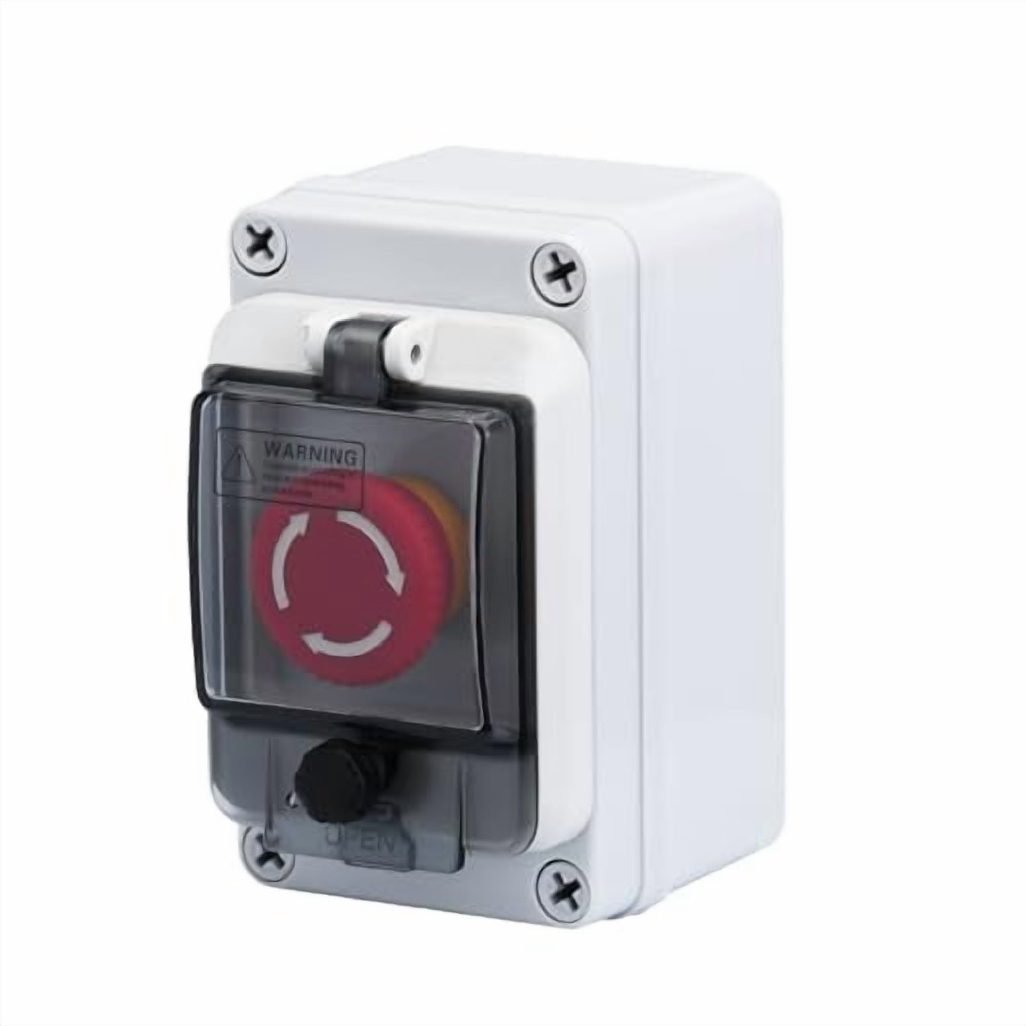 Emergency Stop Button with Box, Emergency Shut Off Switch E-Stop Push ...