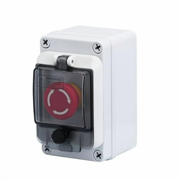 Emergency Stop Button with Box, Emergency Shut Off Switch E-Stop Push ...
