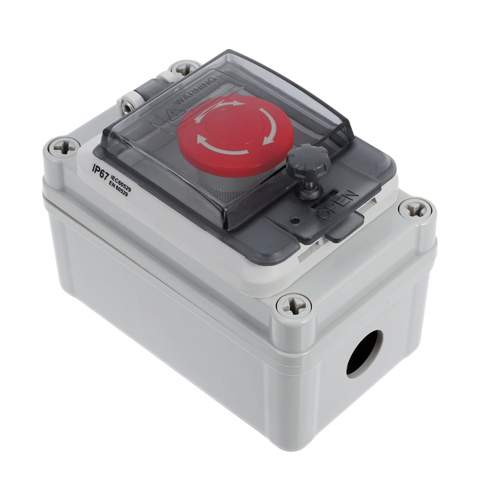 Emergency Stop Switch Switches Waterproof Box Red Mushroom Latching ...