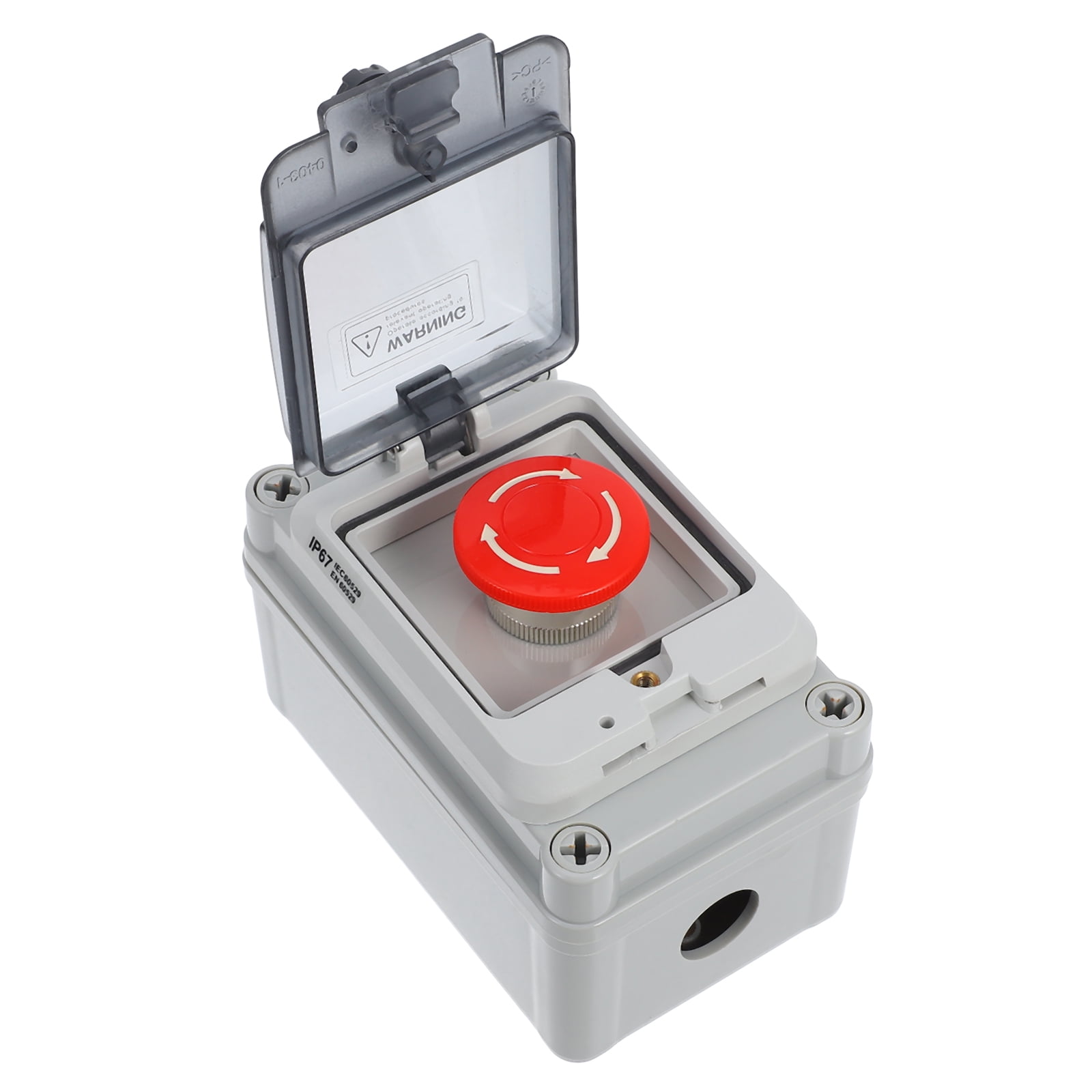 Emergency Stop Switch Switches Waterproof Box Red Mushroom Latching ...