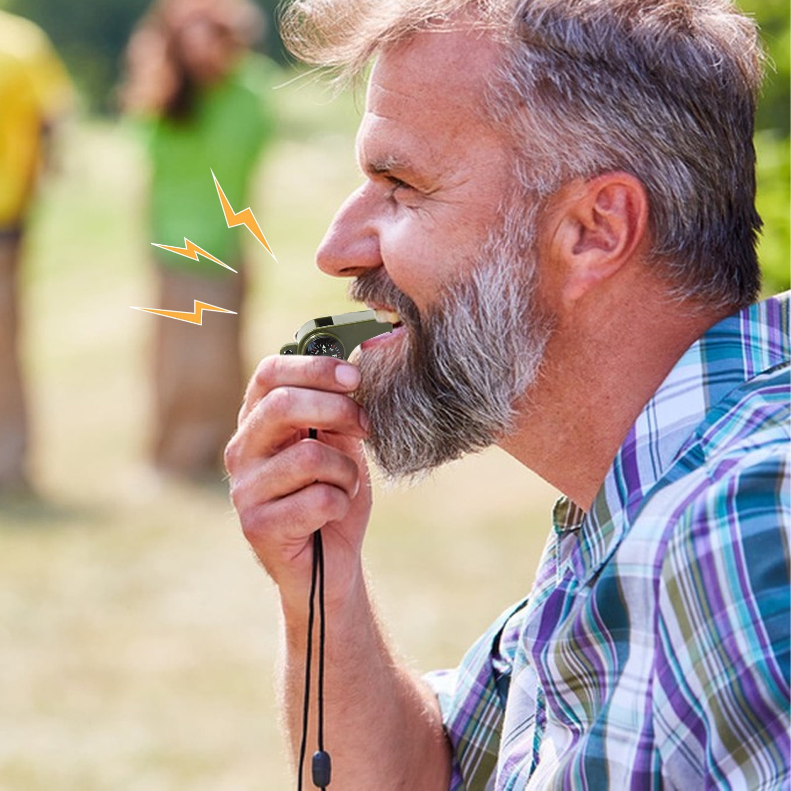 Emergency Survival 3-in-1 Whistle | Outdoor Safety Whistle with ...