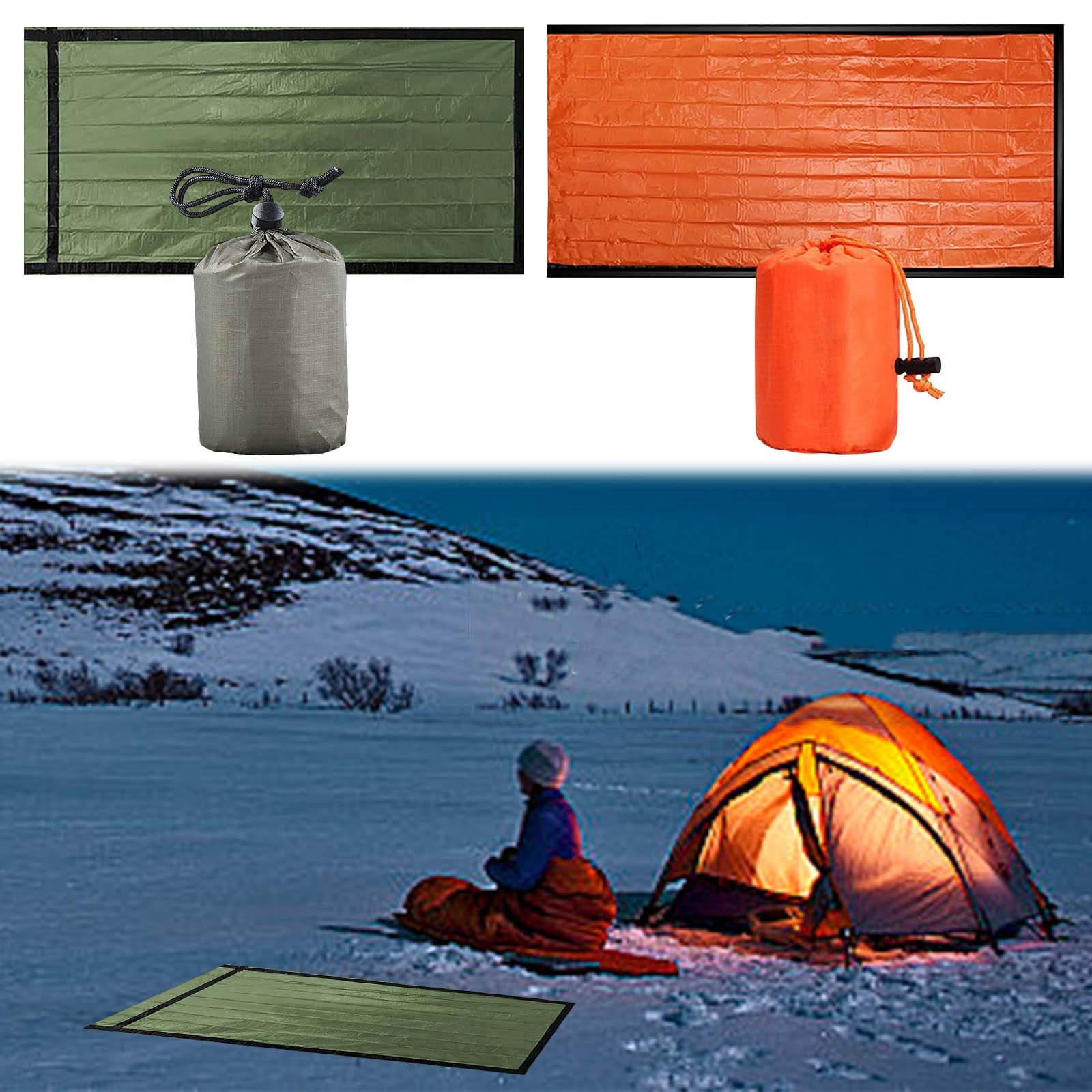 Emergency Survival Blanket, Compact Lightweight Shelter, Reflective ...