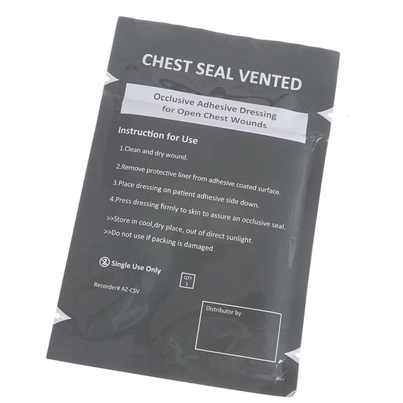 Emergency Trauma Sticker Chest Seal Vented First aids Patches Outdoor ...