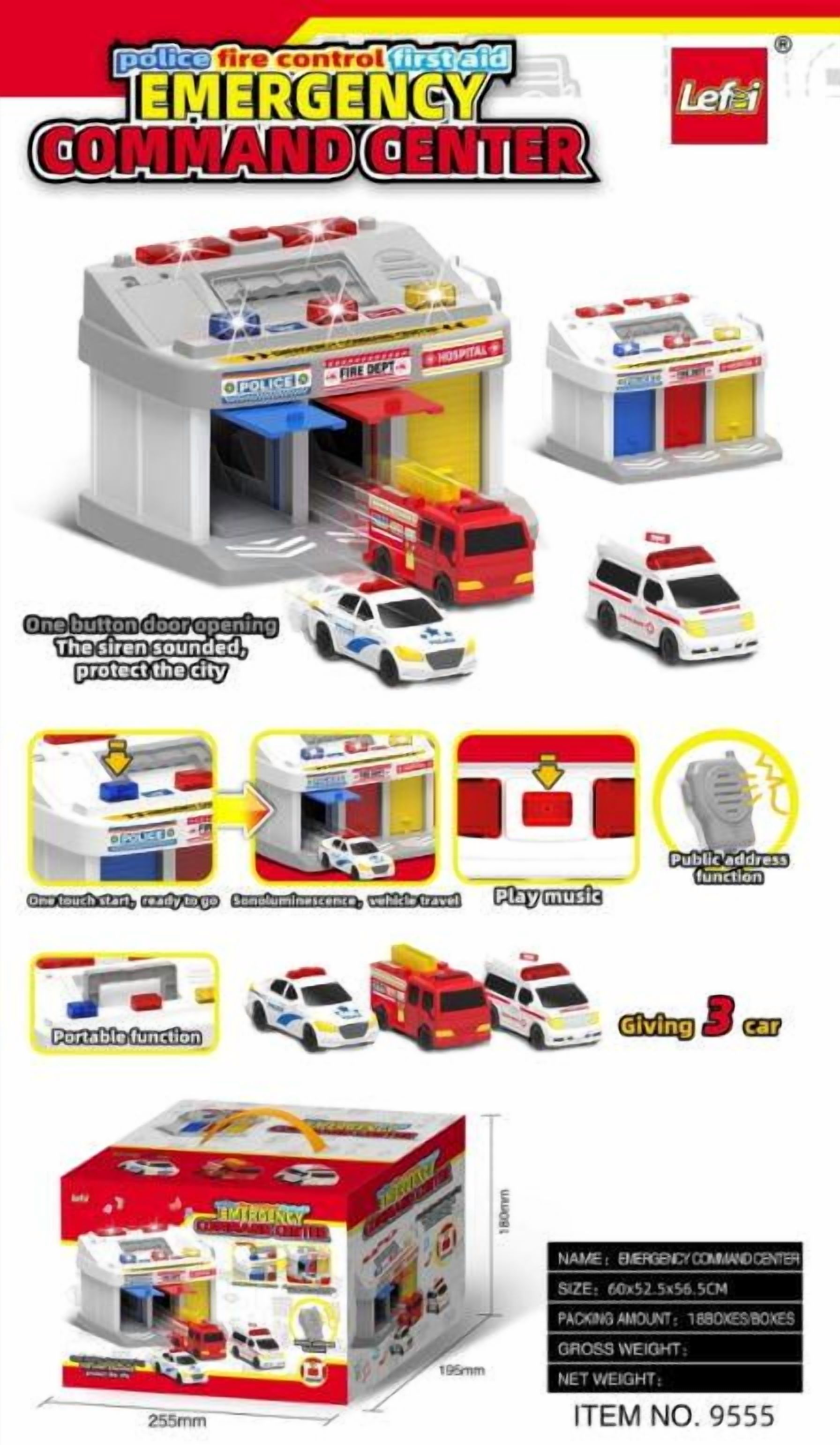 Emergency Vehicles with Lights & Siren Sounds - Fire Truck, Ambulance ...