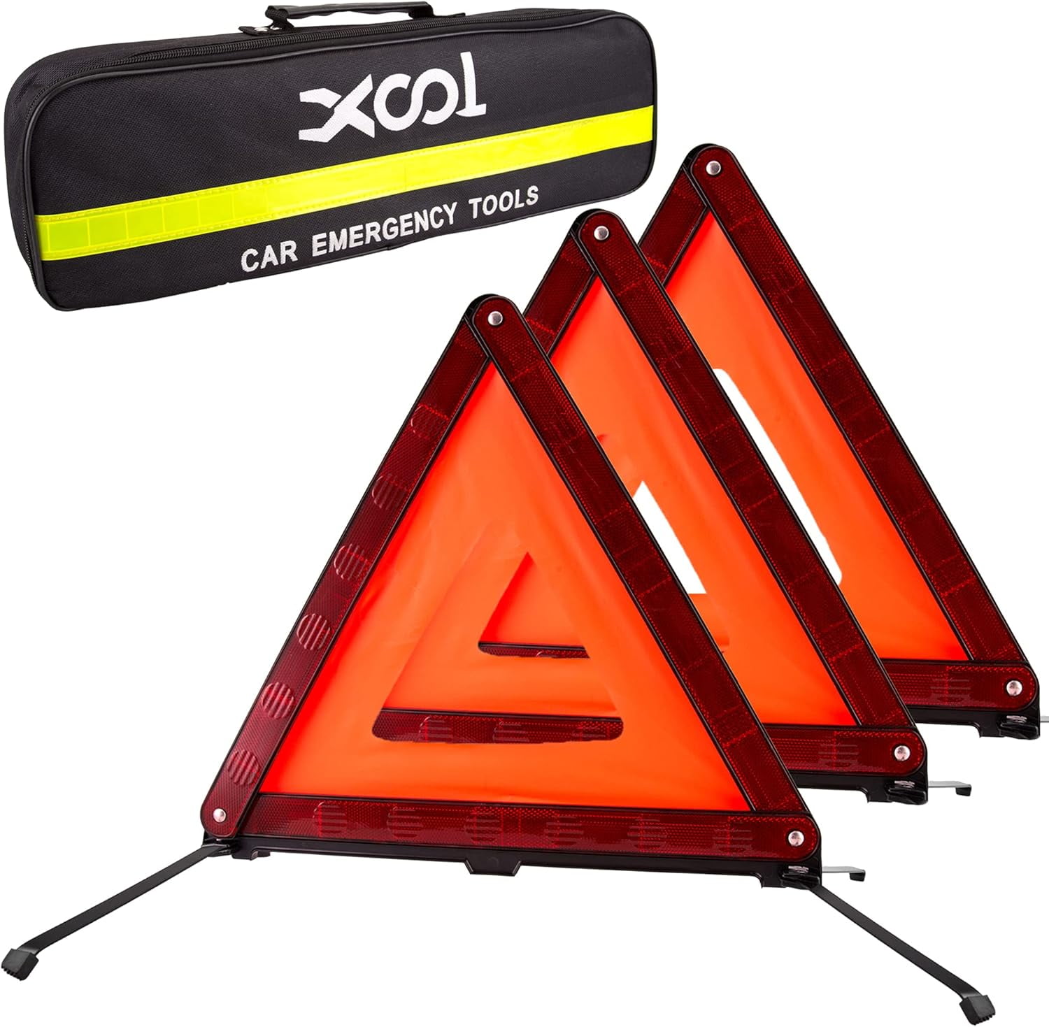 Emergency Warning Triangle Kit – Roadside Safety Kit with Reflective ...