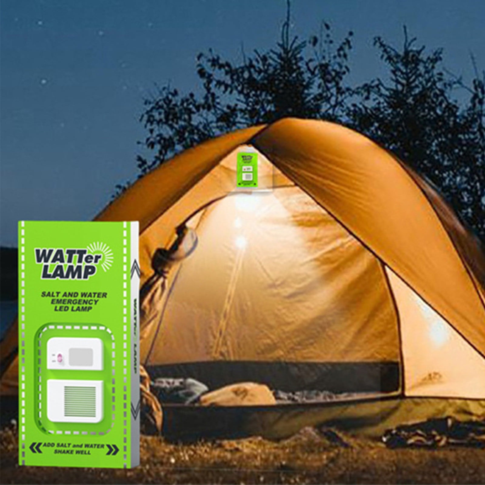 Emergency Water Lamp | Portable LED Camping Light | Battery-Free Eco ...