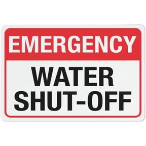 Water Shut Off Sign