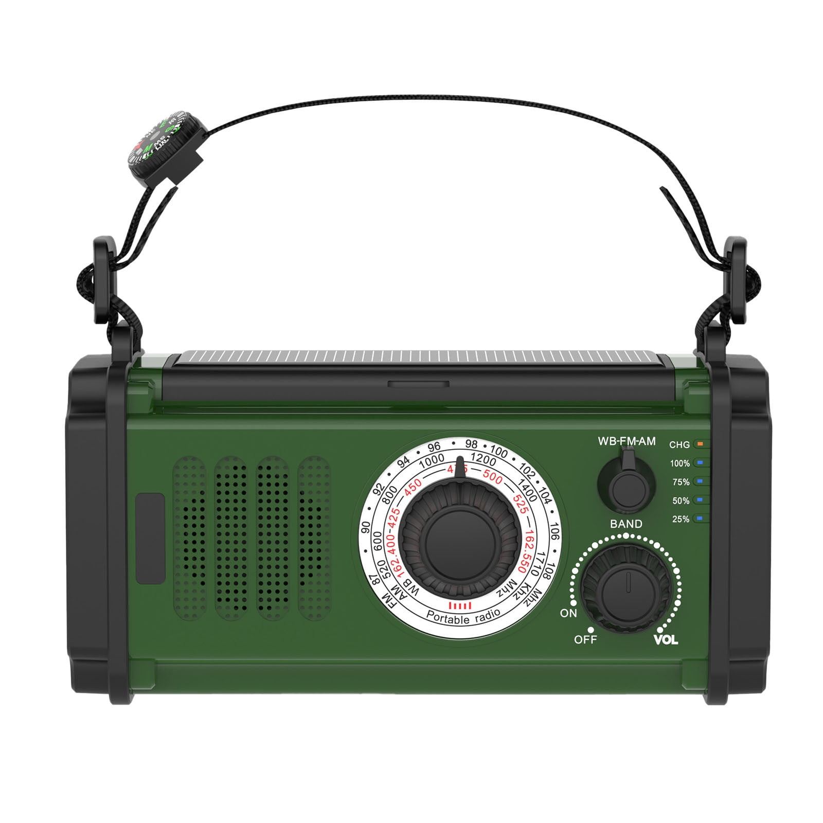 Emergency Weather 10000mAh Portable Battery Hand Crank AM/FM Type C ...