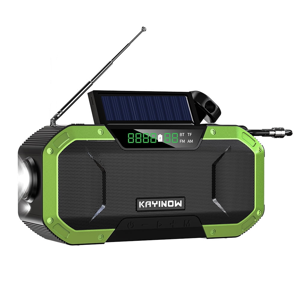 Emergency Weather Radio Portable Power Bank with Solar Charging ...