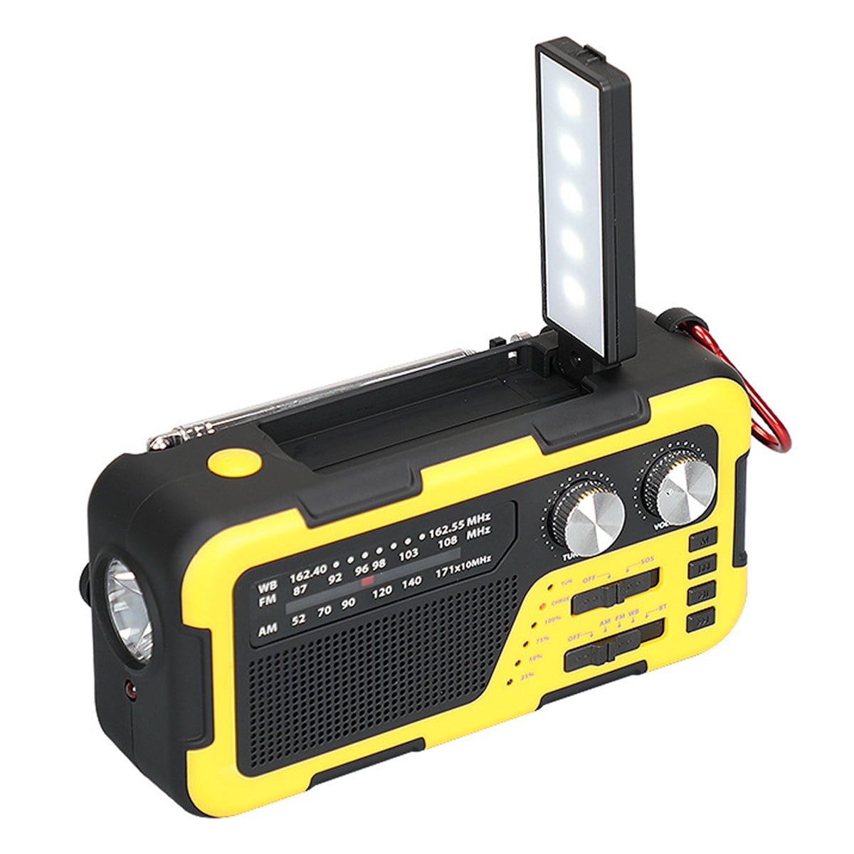 Emergency Weather Radio Portable With Solar Charging, Hand Crank, Am/Fm ...
