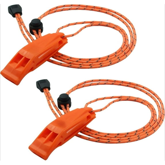 Emergency Whistles with Lanyard Safety Whistle Survival Shrill Loud ...