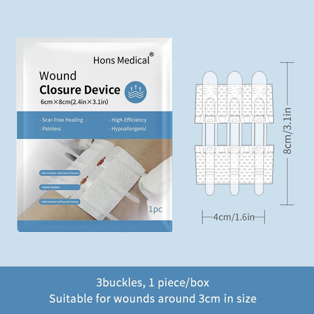 Emergency Wound Closure Strips,Sutures Butterfly Bandaids for Wound ...