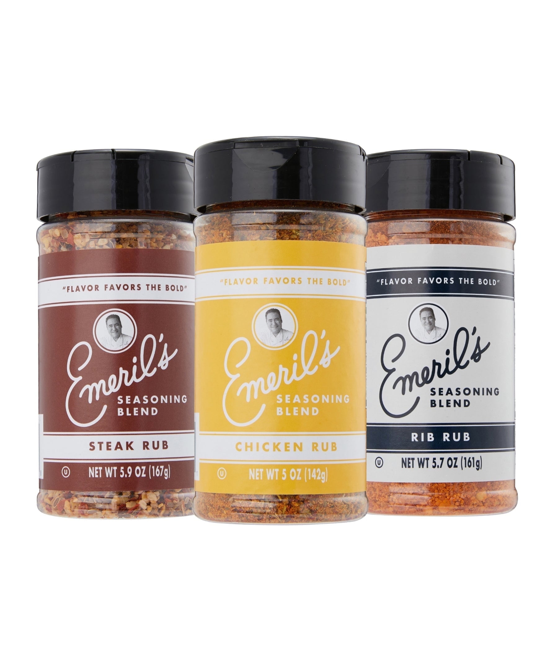 Emeril Lagasse 5 Oz, 3-Pack Seasoning Blend: Chicken Rub, Steak Rub and ...