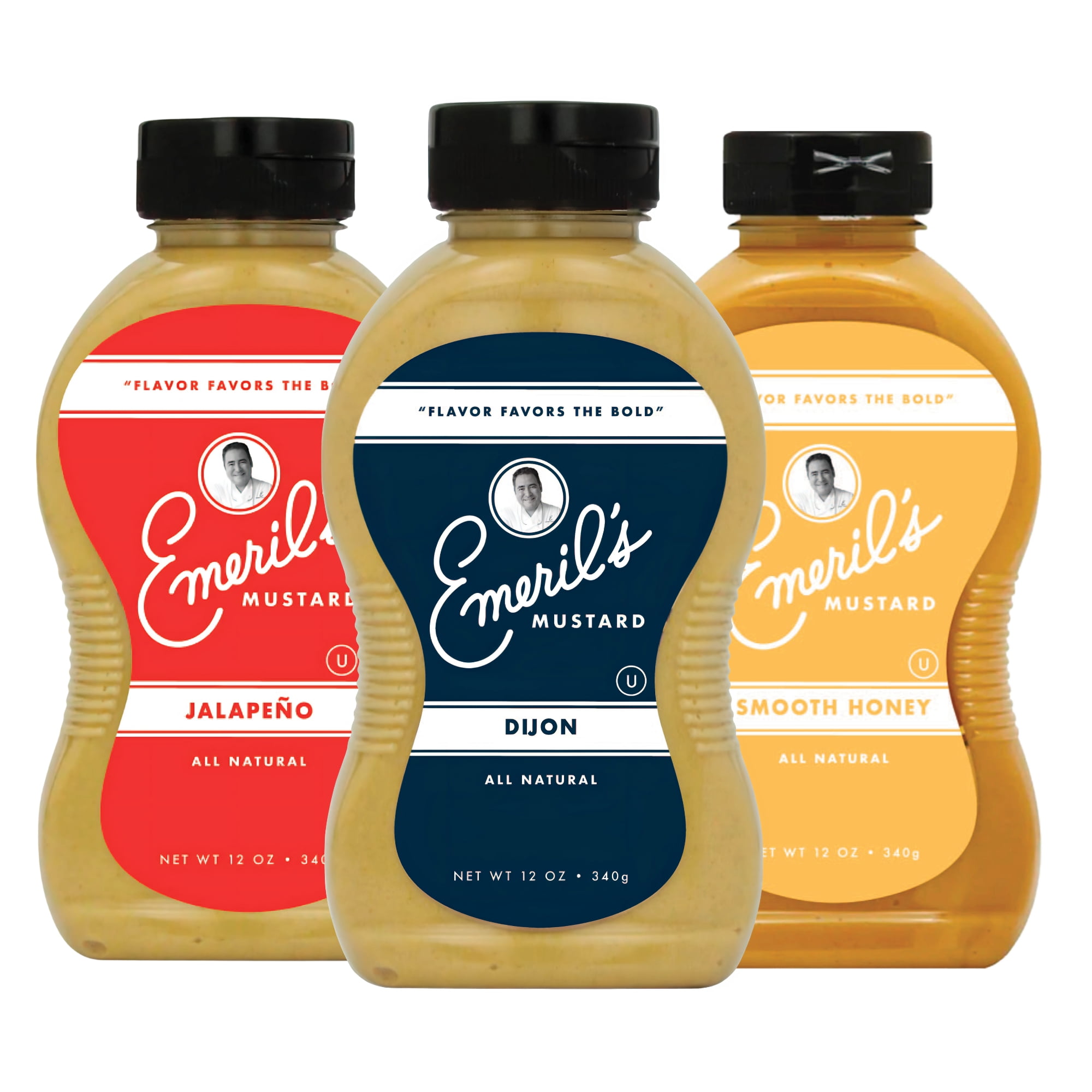 Emeril Lagasse Gourmet Mustard - Dijon, Jalapeño & Smooth Honey - 12 oz ...