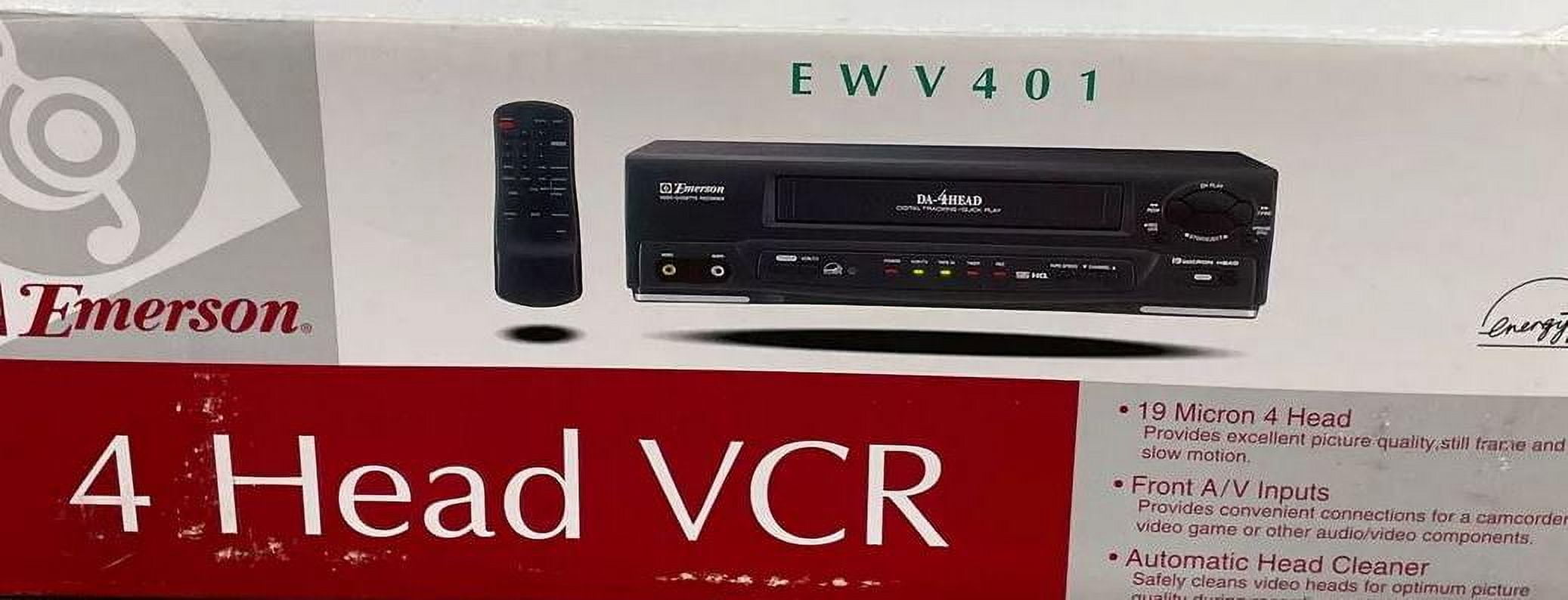 Emerson 4-Head VCR EWV401 - Walmart.com