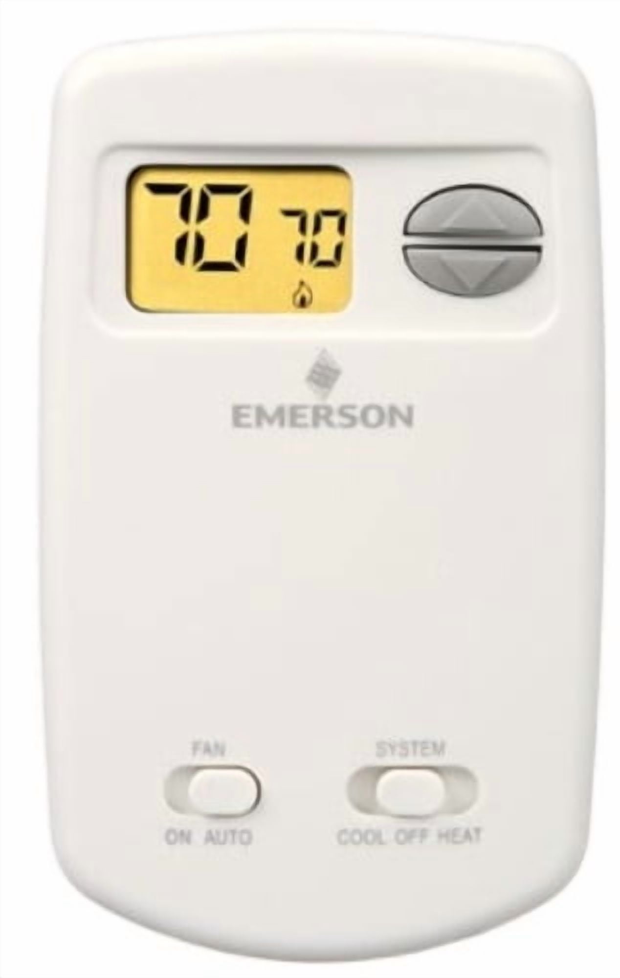 Emerson 70 Series 1 Heat 1 Cool Digital Non-Programmable Thermostat ...
