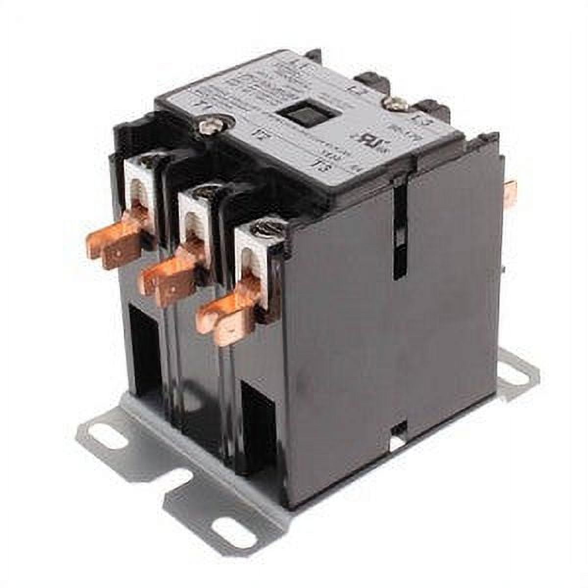 Emerson 90-170 3 Pole Contactor, 24 VAC Coil, 40 Amp Contacts With Dust ...
