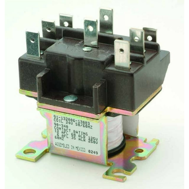 Emerson 90-340 2-Pole 24-Volt Relay Switch Brown - Walmart.com