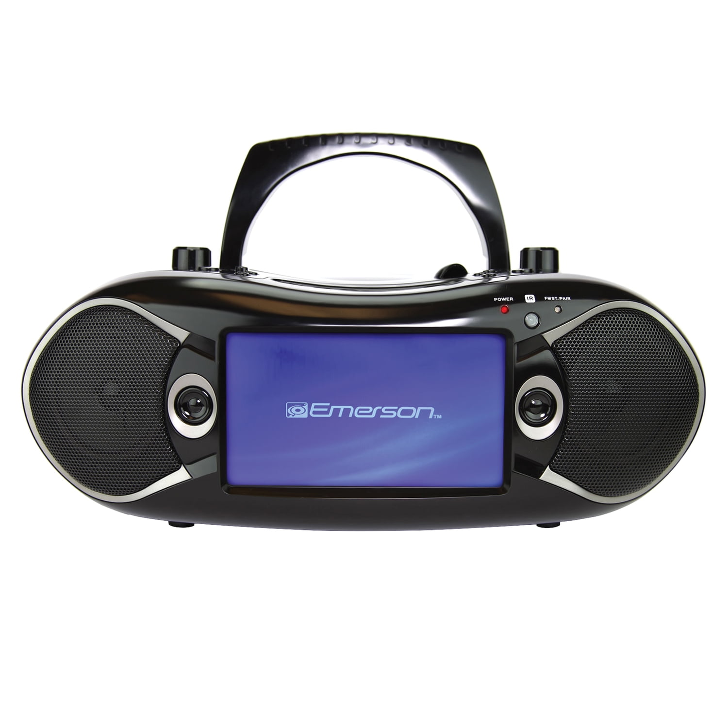 Emerson Bluetooth 720p DVD/CD/Radio/TV Boom Box with 7-In. Screen and ...