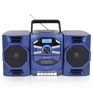 JENSEN Portable Boombox, Stereo Cassette Recorder & CD Player, AM/FM ...