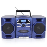 onn. Portable CD Boombox with Digital FM Radio, Navy - Walmart.com
