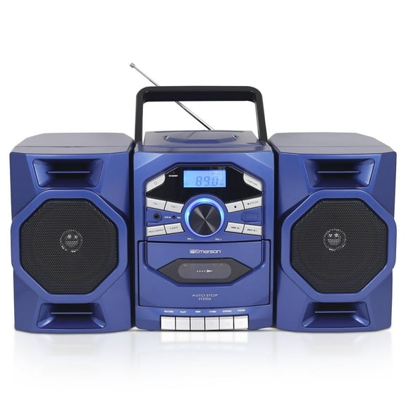 Emerson Portable CD Player Boombox, Cassette Player, AM/FM Radio, AUX ...