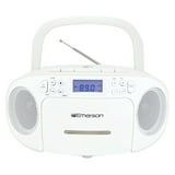 Free Shipping! Emerson CD/Cassette/Radio Boom Box, EPB-3003 (White ...