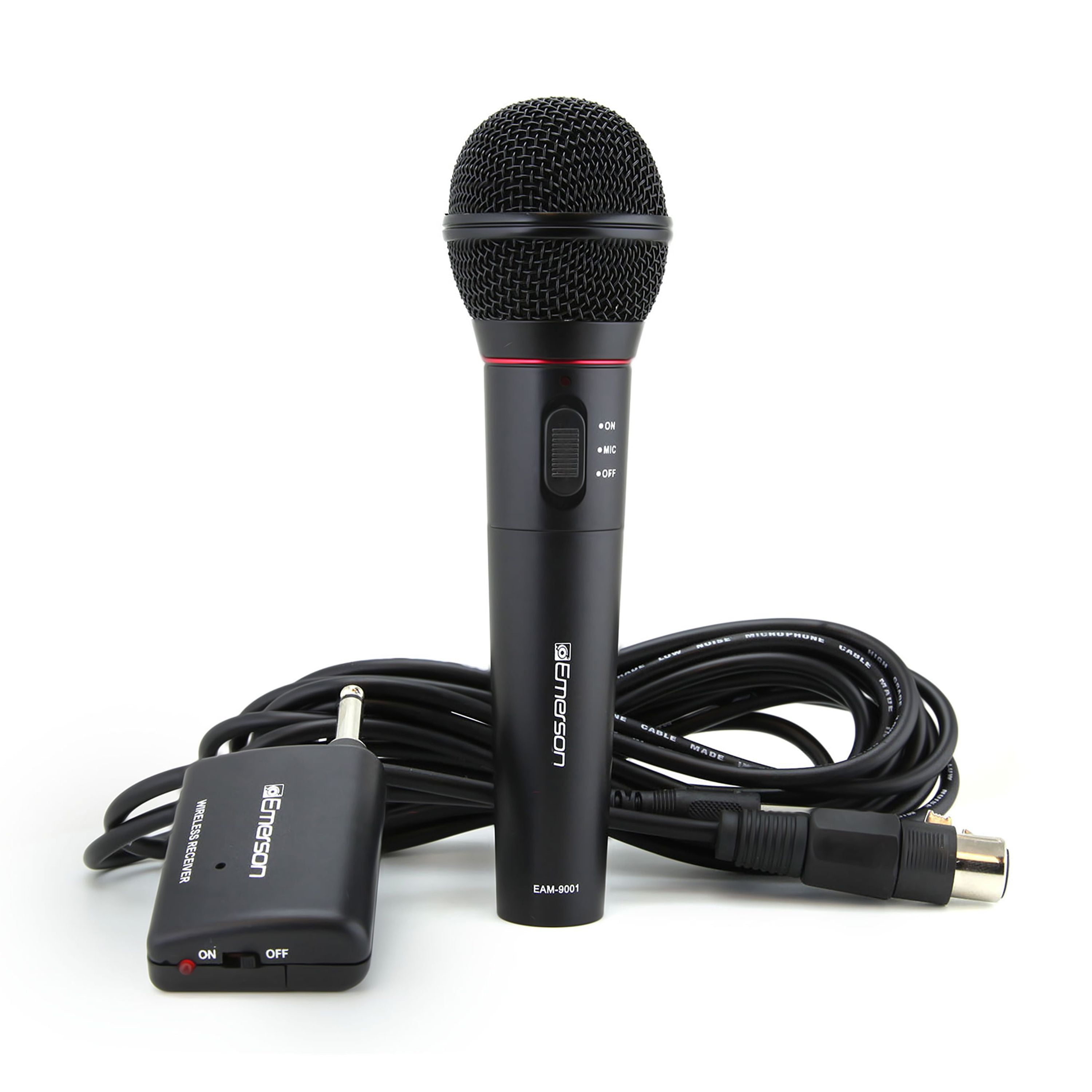 Emerson EAM-9001 Wireless Microphone System, Black - Walmart.com
