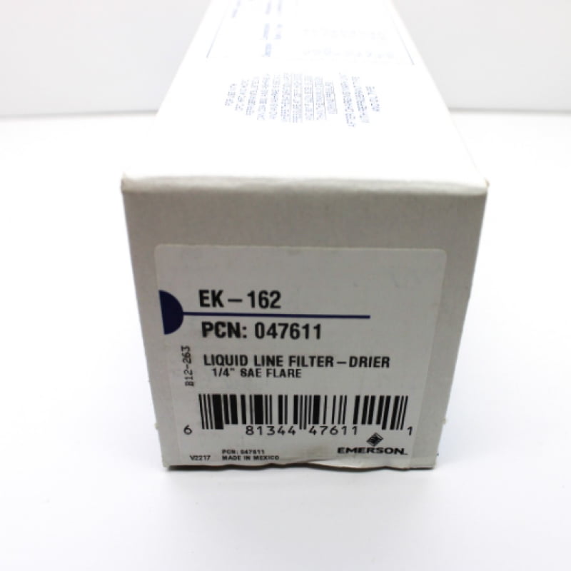 Emerson EK-162 Liquid Line Filter Drier 1/4 In Sae Flare Fitting - Walmart.com
