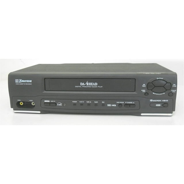 Emerson EWV601 Hi Fi Stereo 4 Head VCR Recorder VHS Player With Remote ...