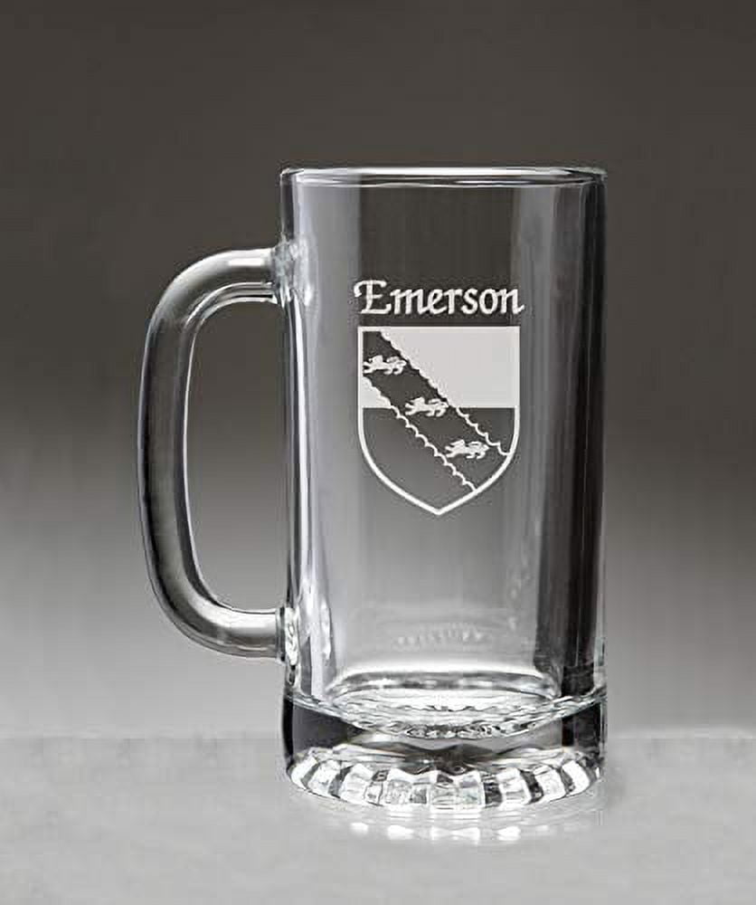 Emerson Irish Coat of Arms Glass Beer Mug (Sand Etched) - Walmart.com