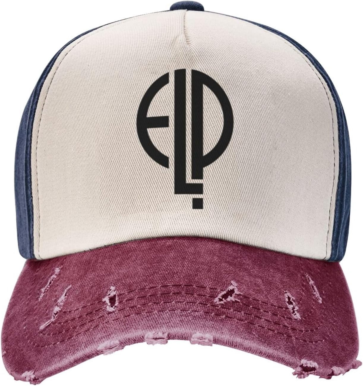 Emerson Music and Lake & Palmer Baseball Cap Washed Distressed Sport ...